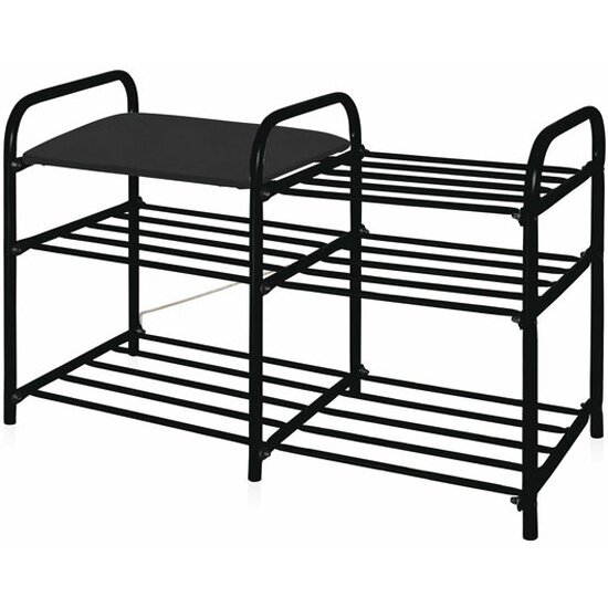 Этажерка для обуви Garden Story Люкс 33х79х50, черный