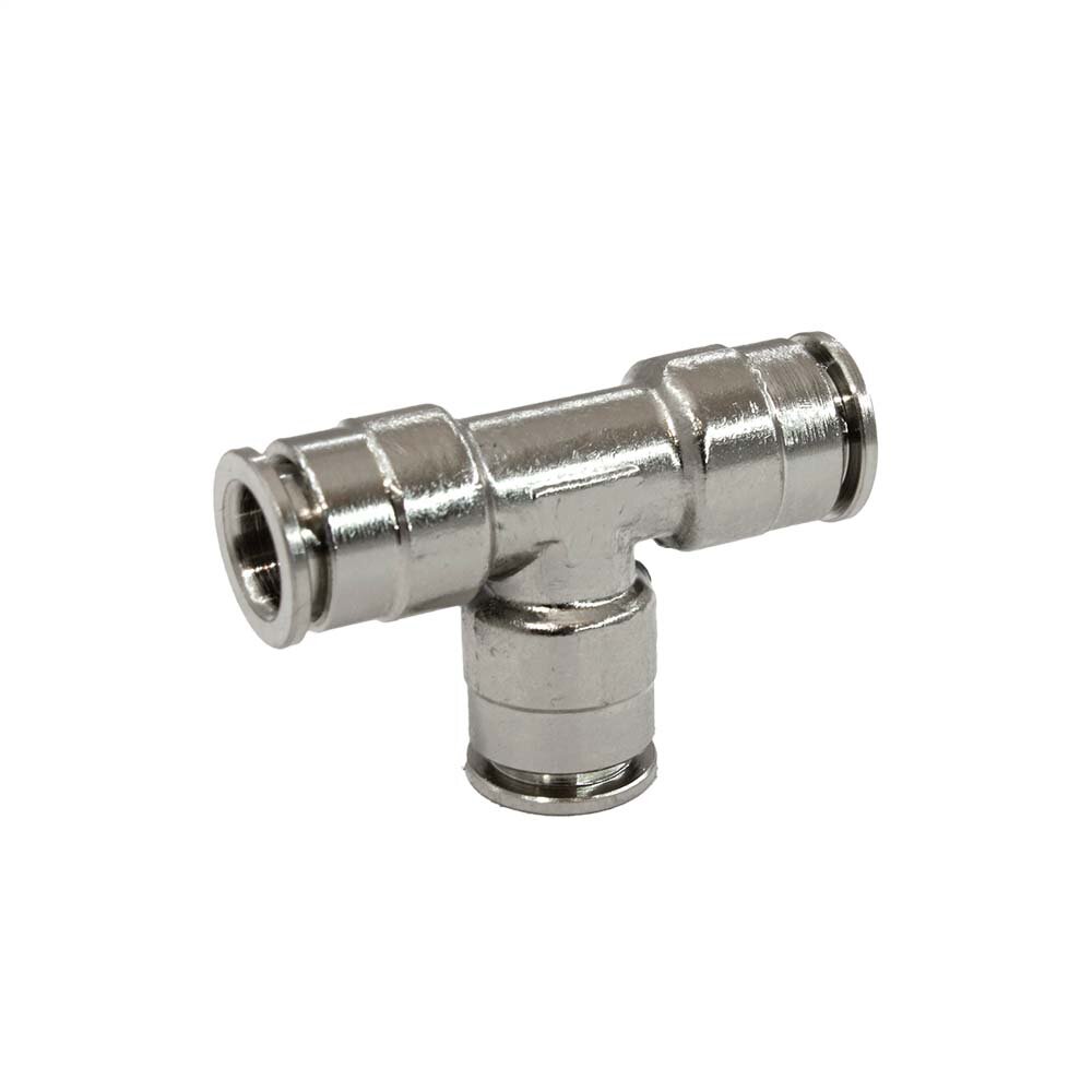 Пневмофитинг цанговый T-образный переходной Cn-T8 для полиуретановых и рильсановых трубок, Арт. 5369