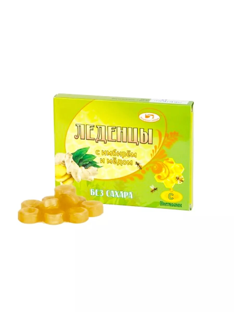 Леденцы с имбирем и медом без сахара от боли в горле