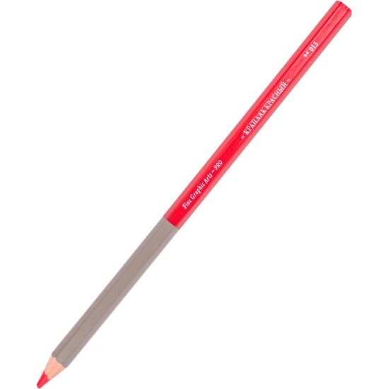 Карандаш цветной Малевичъ GrafArt PRO, краплак красный 013, 6 шт.