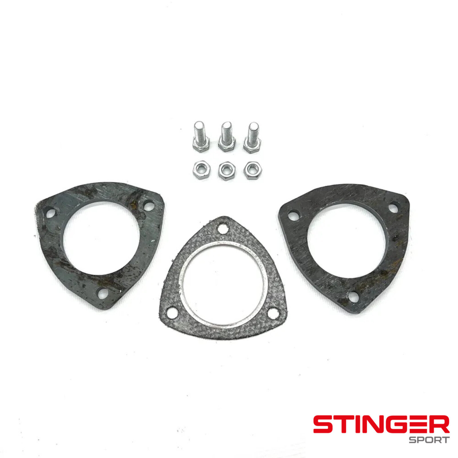 Комплект треугольных фланцев Ф60 мм, универсальный, с прокладкой