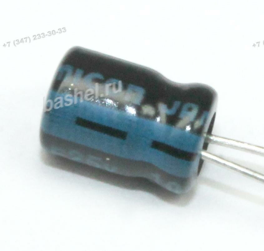 ECAP 10 мкФ / 25 В 5x8 SHR 105°C, Конденсатор электролитический, Jamicon