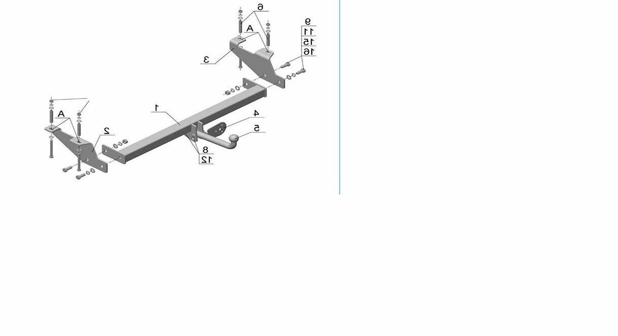 Фаркоп для Great Wall Wingle (2007-2011)(без электрики) (паспорт и сертификат) AvtoS. GW06
