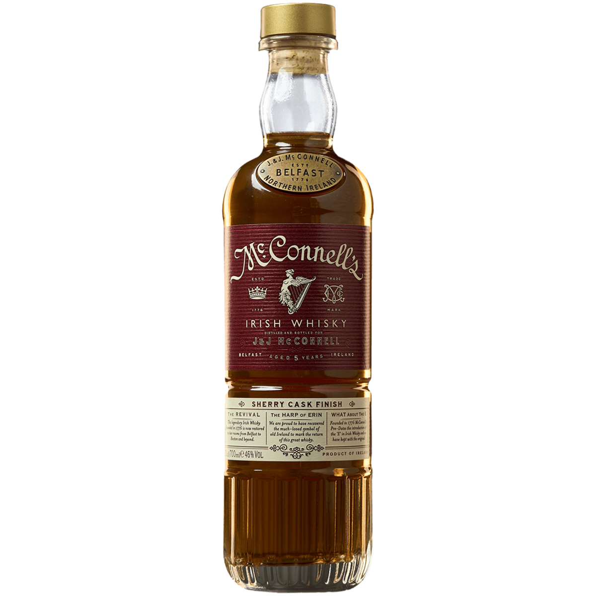 Виски "McConnell's Irish" Sherry Cask, 5 лет, купажированный, 0,7 л