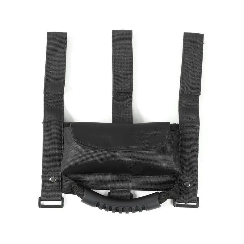 SHINEKA Roll Bar Grab Handle Держатель для солнцезащитных очков Сумка для хранения для Jeep Wrangler TJ JK JL Gladiator JT Аксессуары для салона автомобиля Black