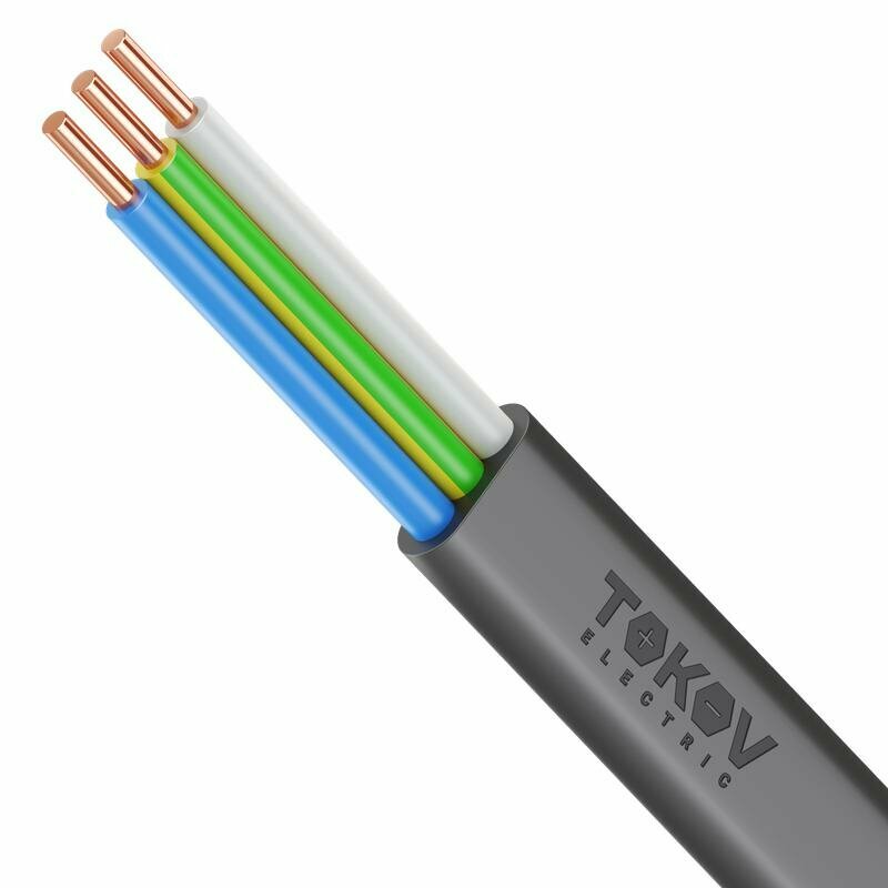 Кабель TOKOV ELECTRIC ВВГ-Пнг(А)-LSLTx 3х2.5 ОК (N PE) 0.66кВ (уп.100м), TOKOV ELECTRIC КПП УТ000030884 (1 упак)