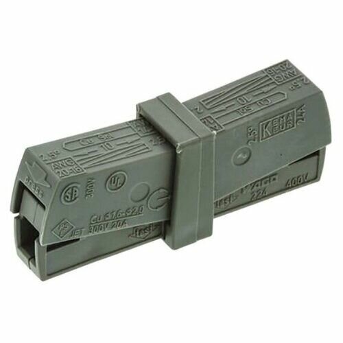 Клемма WAGO.224-201 безвинтовая для св-ков (2-х сторон.) 2.5мм (медь-24A, алюм.-16A) оригинал (1 упаковка) 50шт