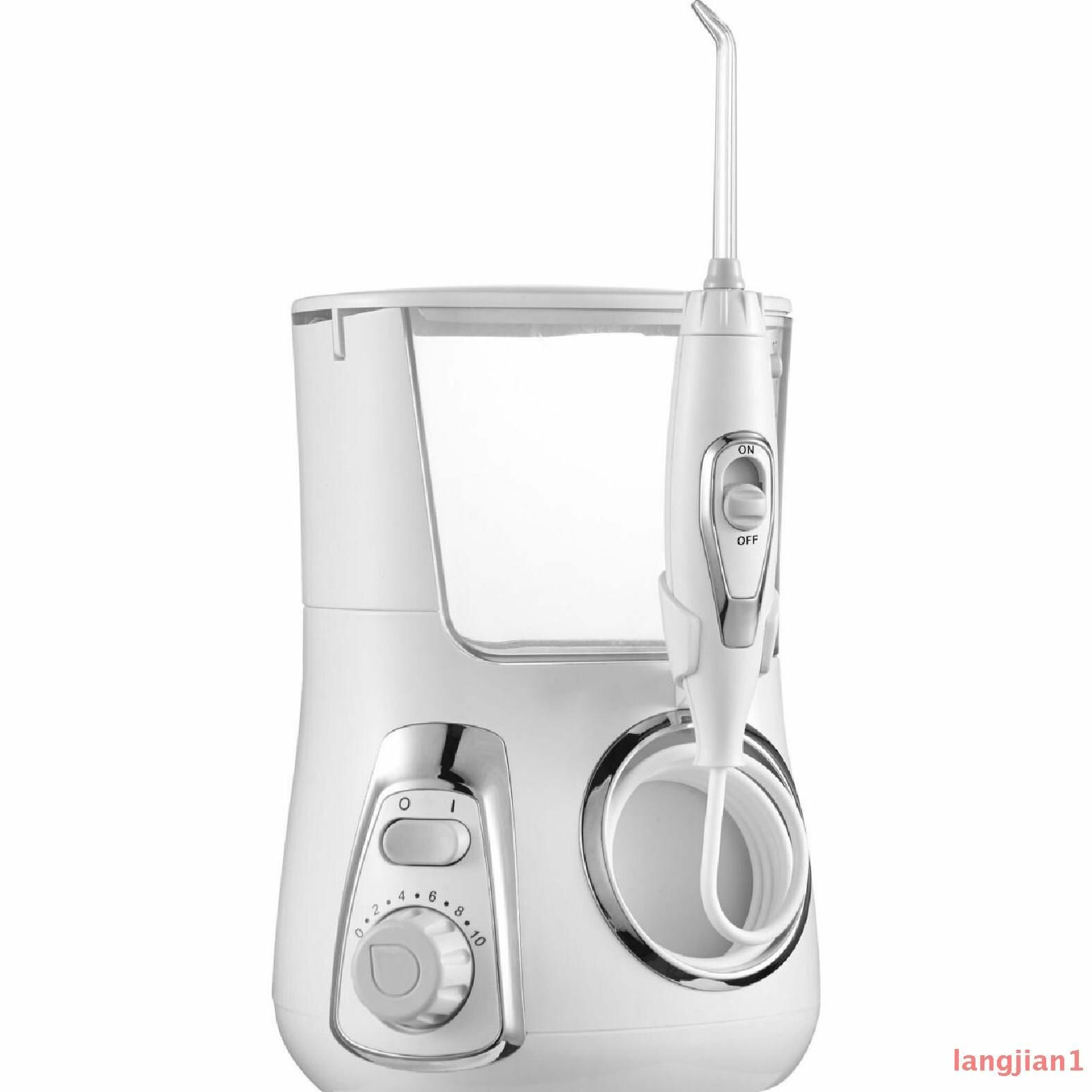 Ирригатор для полости рта стационарный белый, медицинский для имплантов емкость 800 мл семейный детский стоматологический профессиональный 10 режимов 5насадок