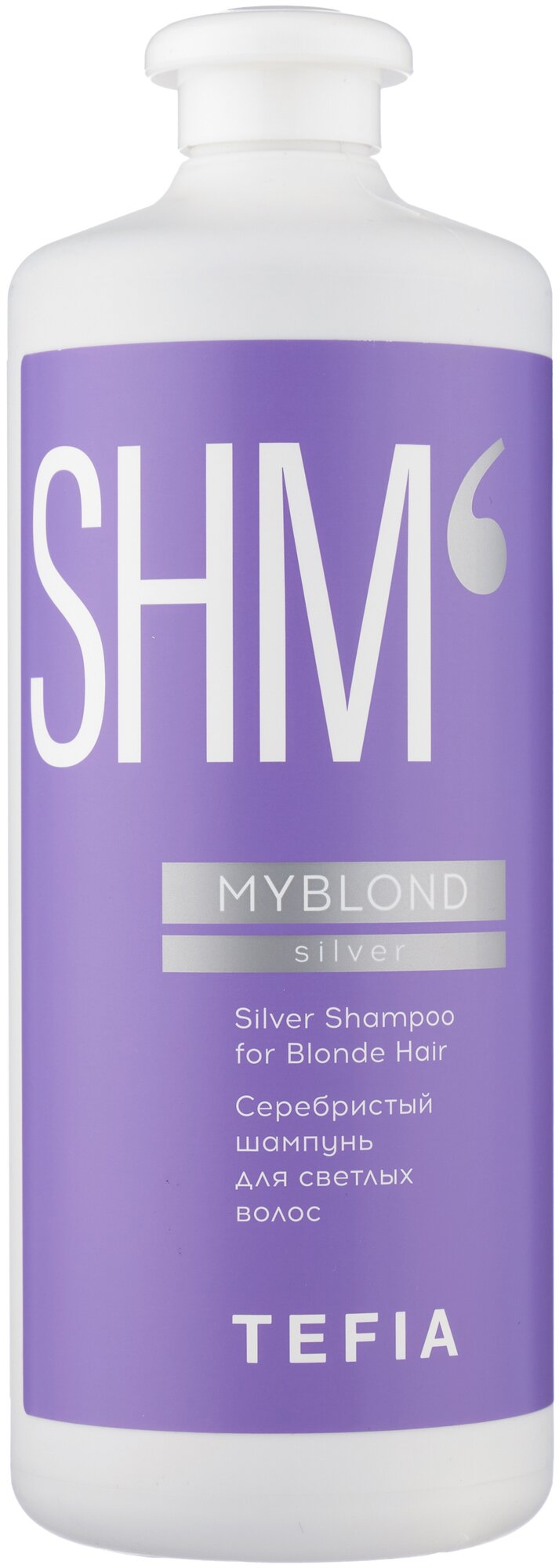 Tefia шампунь SHM Myblond Silver Серебристый для светлых волос, 1000 мл
