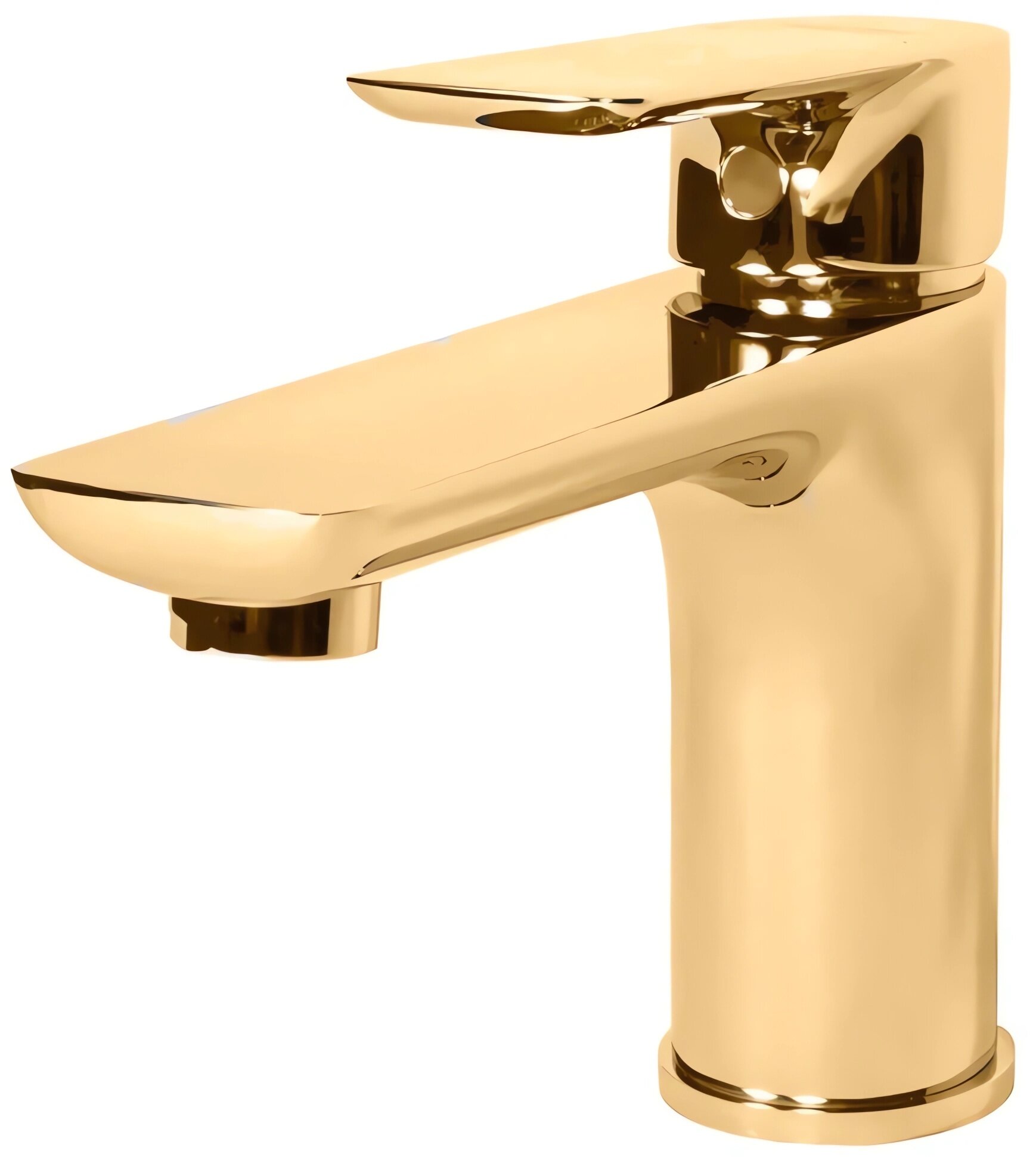 Cмеситель для раковины Grocenberg GB2009 Золото, керамический картридж 35мм, латунь