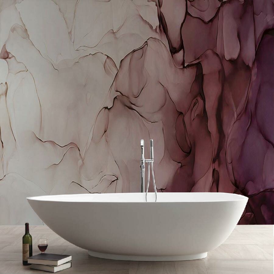 Фотообои Оникс бордовый 14-113-XL-Флок 270 x 500 см (ВхШ) Бесшовные, флизелиновые, влагостойкие обои MasterFresok