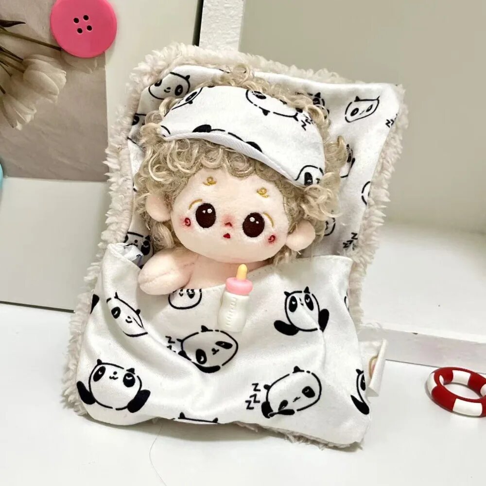 Кукольный комбинезон из хлопка для кукол 10/20 см Бежевый, 10cm Sleeping Bag
