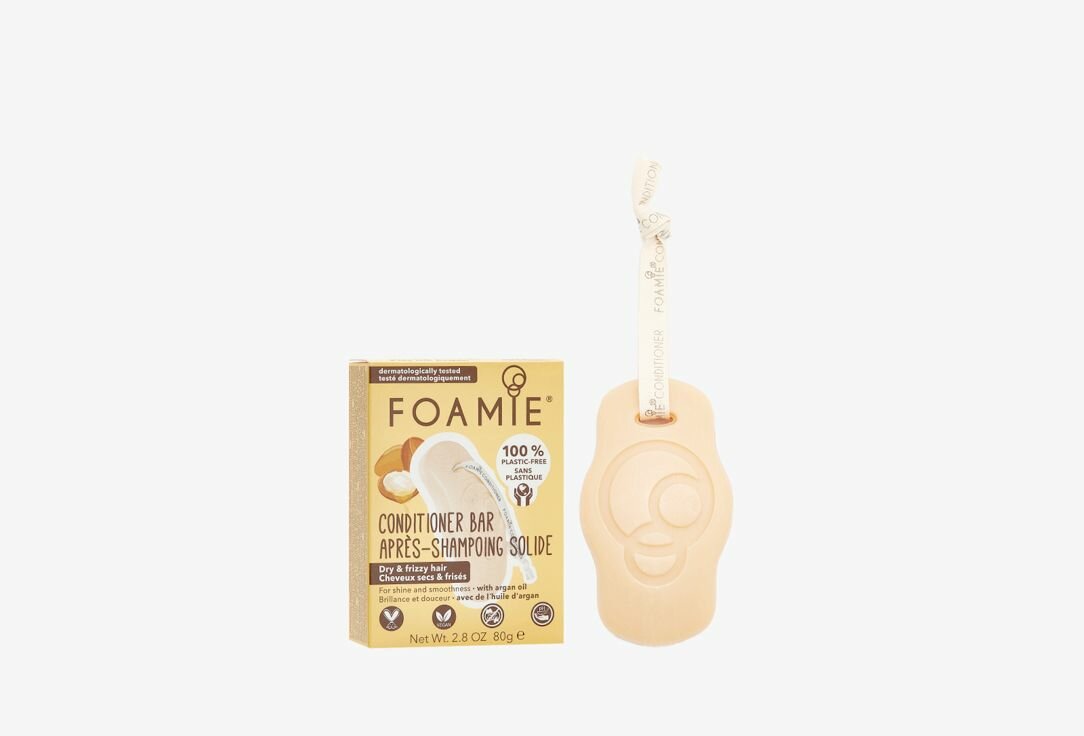 Твердый кондиционер для непослушных волос FOAMIE Kiss Me Argan 80 г
