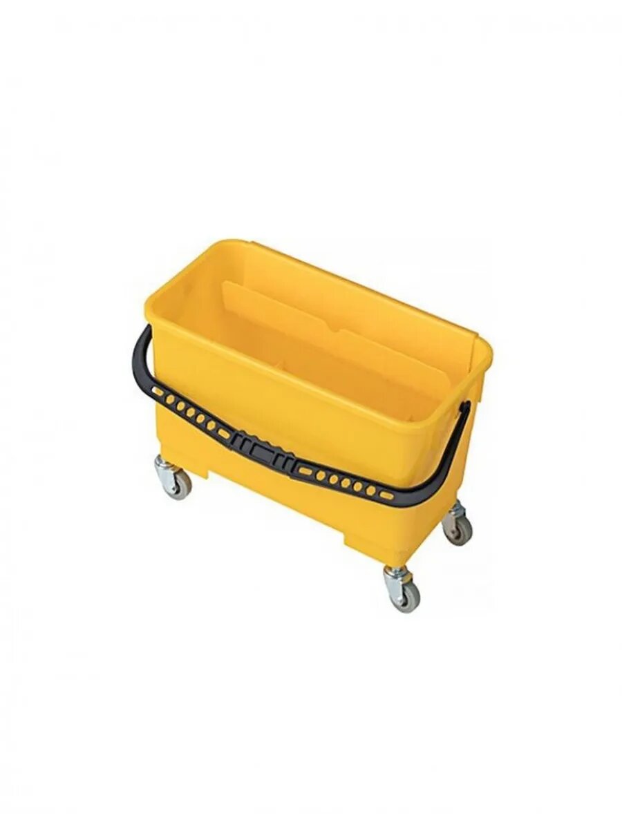 Ведро-тележка на колесах для уборки 24 л, отжим для окномое