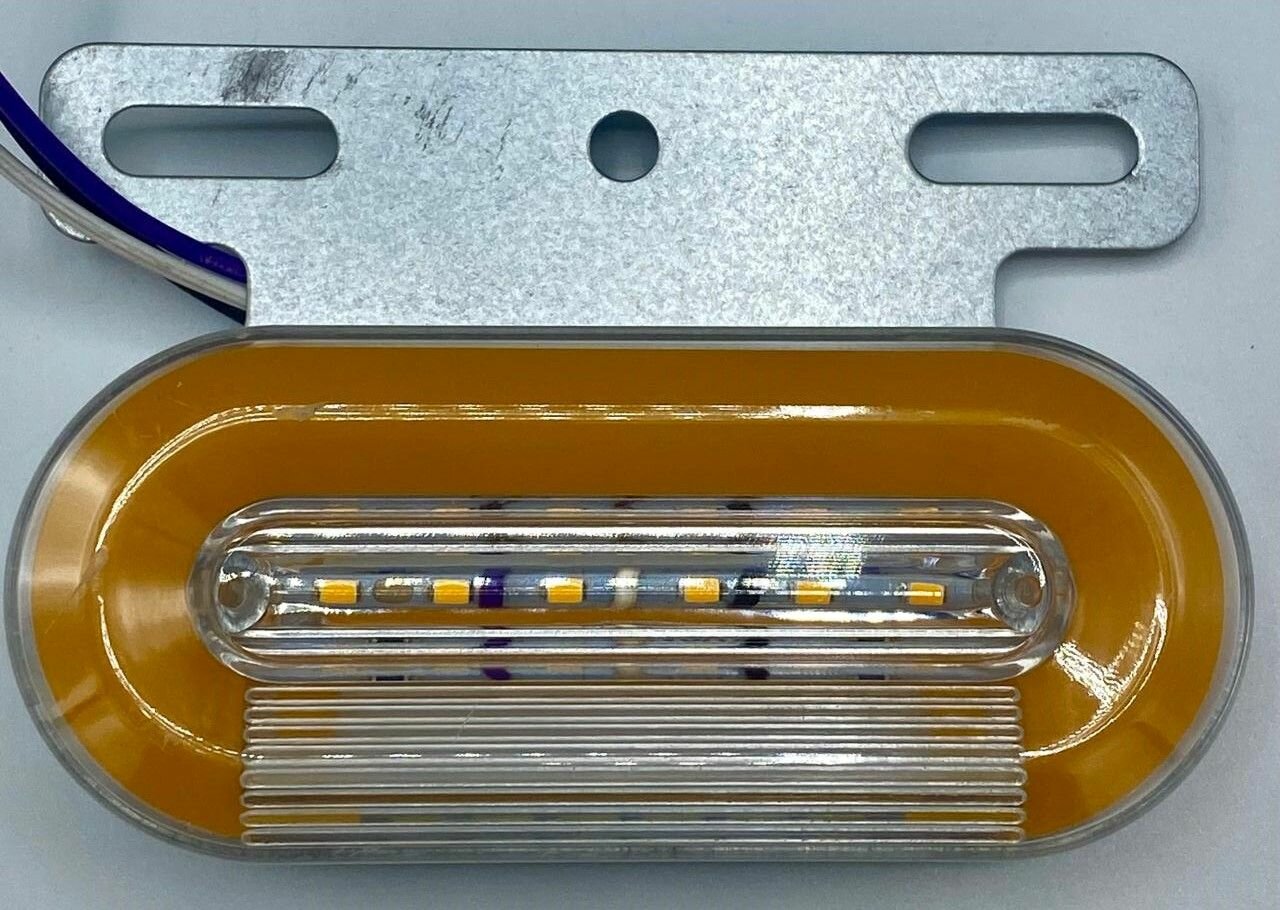 Фонарь габаритный Указатель габаритов с подсвет. колеса оранж.24В 3 режима малый (комплект 2 шт)