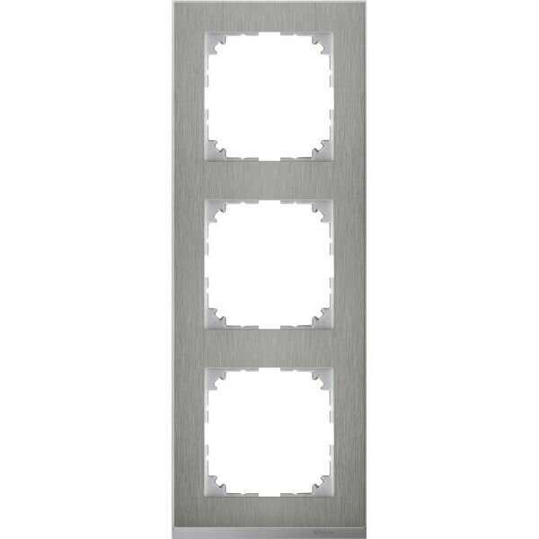 Schneider Electric Merten SM M-Pure Decor Нерж. сталь/Алюминий Рамка 3-ая, MTN4030-3646