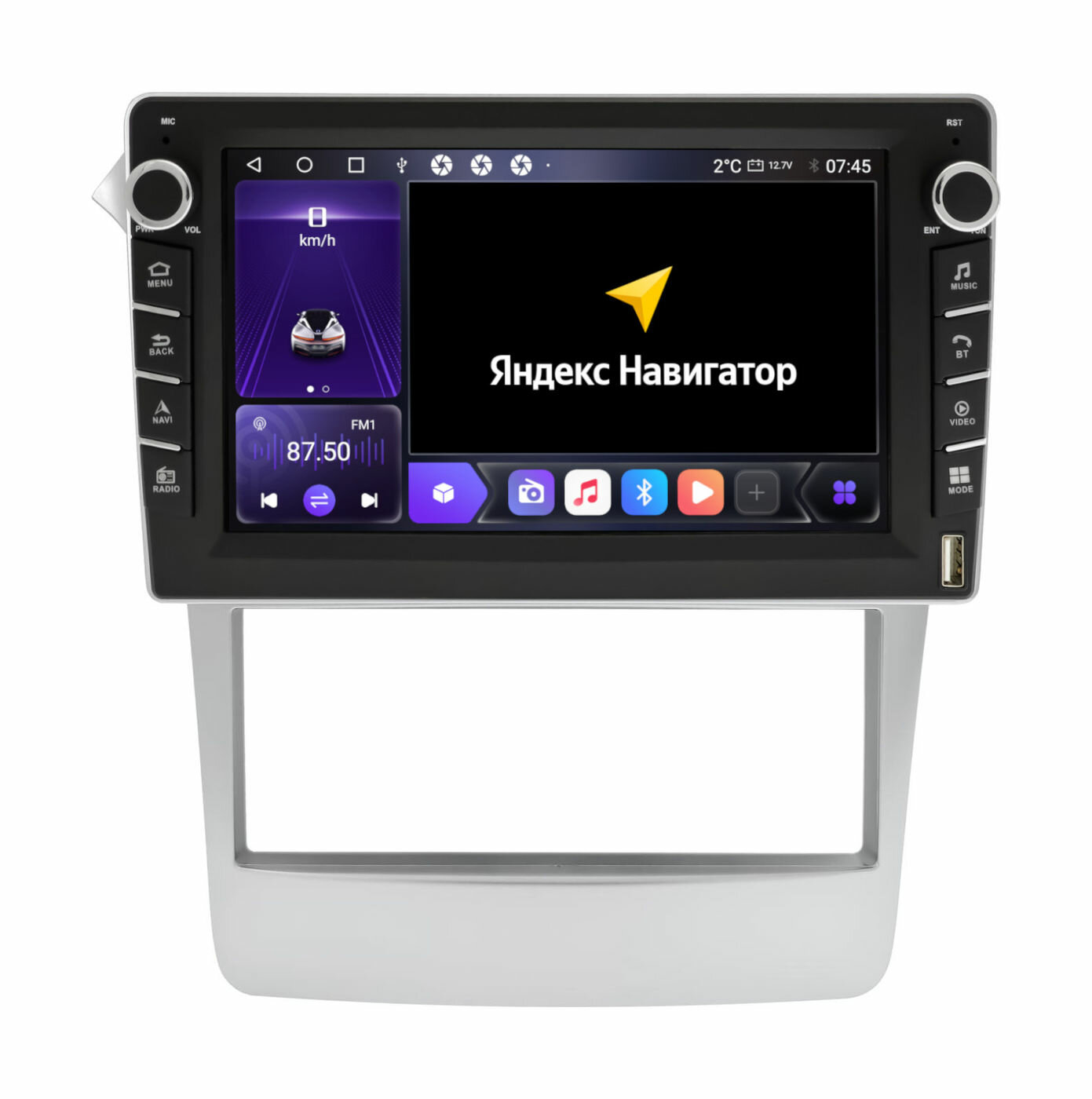 Магнитола Daewoo Nexia 2008 - 2016 / 8 дюймов, 4/64GB, 8 ядер, DSP, 4G, Android 10 / Wide Media