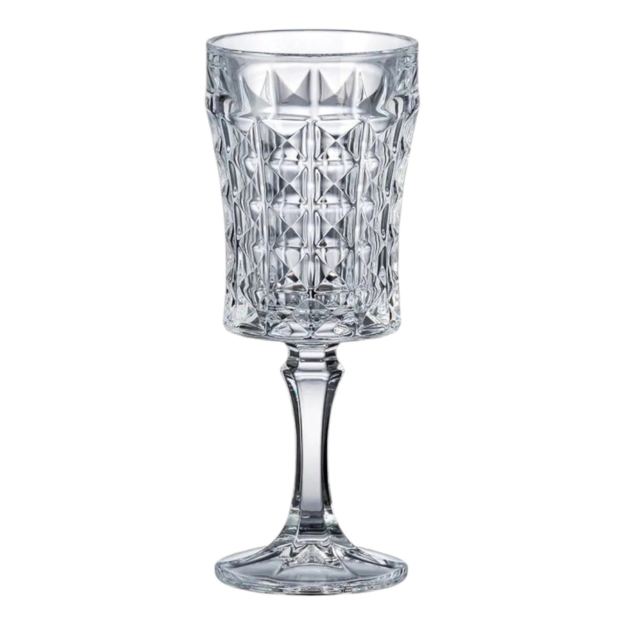 Crystal Bohemia Diamond набор бокалов для вина 2 шт, объем 200 мл стекло прозрачное