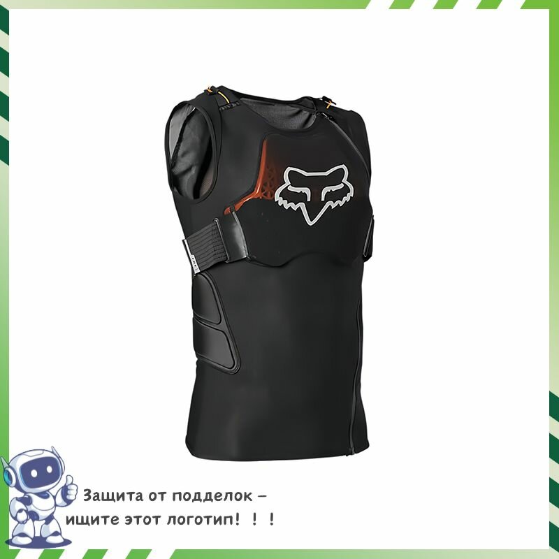 Мотозащита панцирь FOX Baseframe Pro D3O Vest Guard, 2025, черное