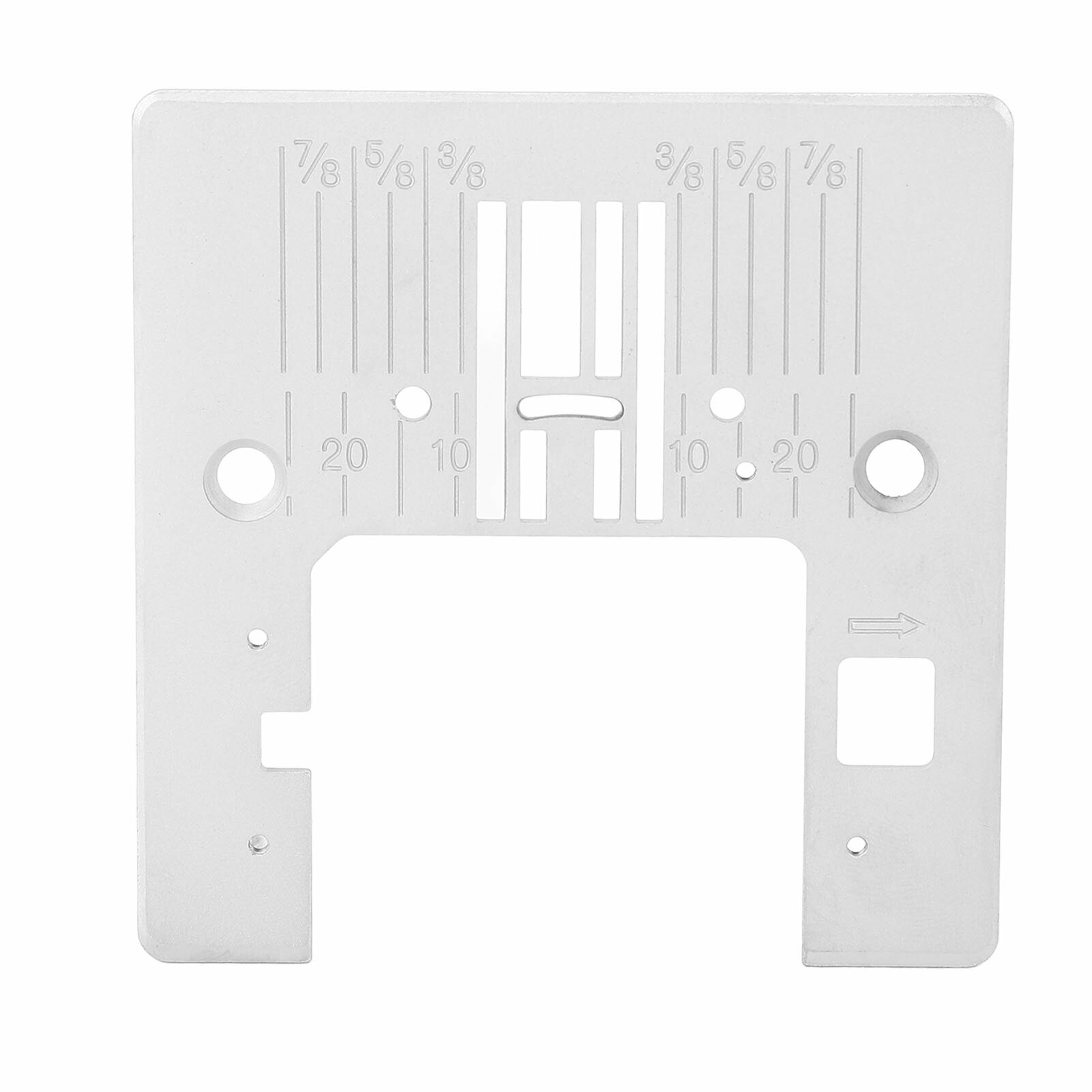 Sewing Machine Needle Plate Household Zigzag Throat Q235 Steel Replacement for HZL 80HP 70HW 60HP