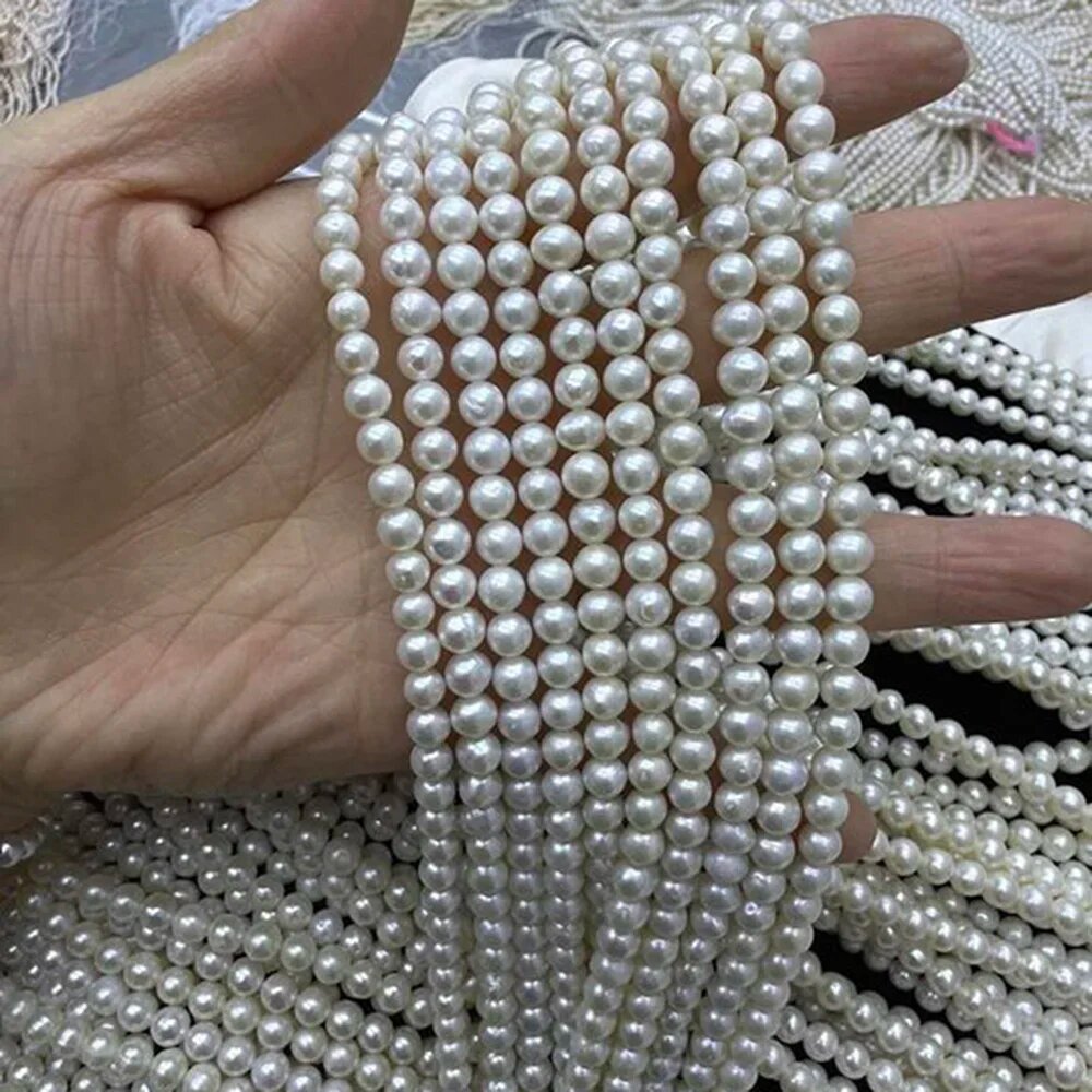 Натуральный пресноводный жемчуг 5-6 мм AA