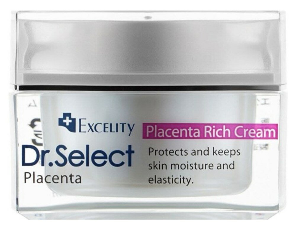 Обогащенный плацентарный крем с лошадиным маслом для антивозрастного ухода Excelity Dr.Select Placenta Rich Cream, 30 г