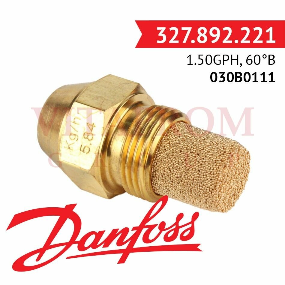 Форсунка Danfoss 1.50GPH, 60B, 030B0111 — фото 1