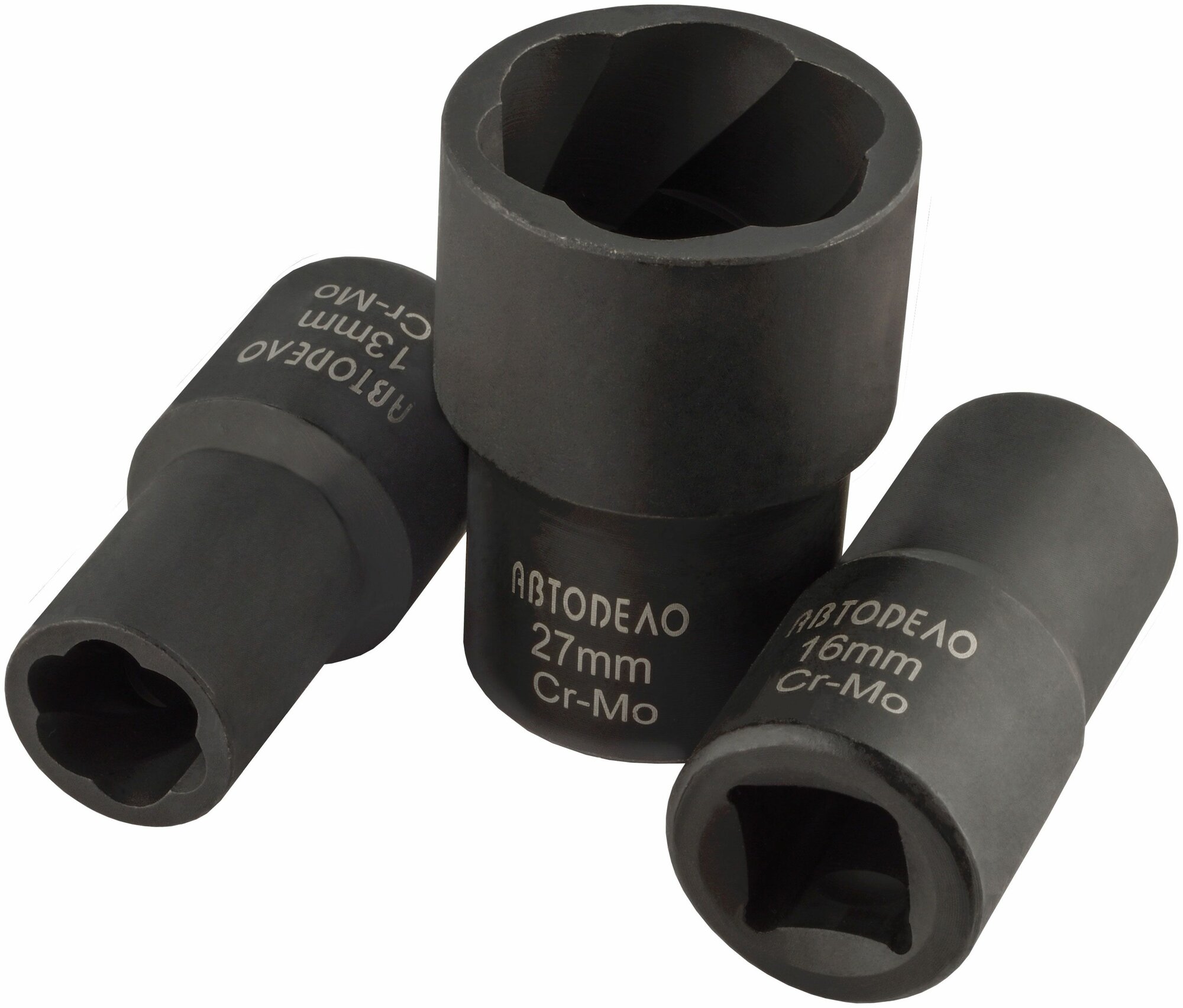 Головка ударная *16 (DR1/2"; L-50мм) для поврежденного крепежа (АвтоDело) 40254