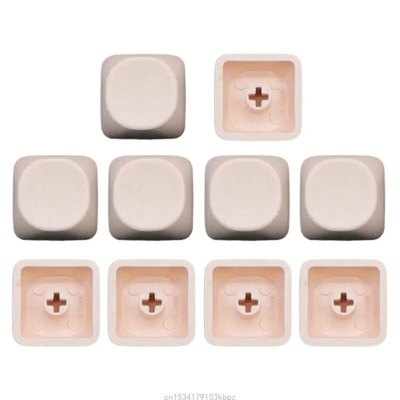 10шт колпачков клавиш PBT, Beige white