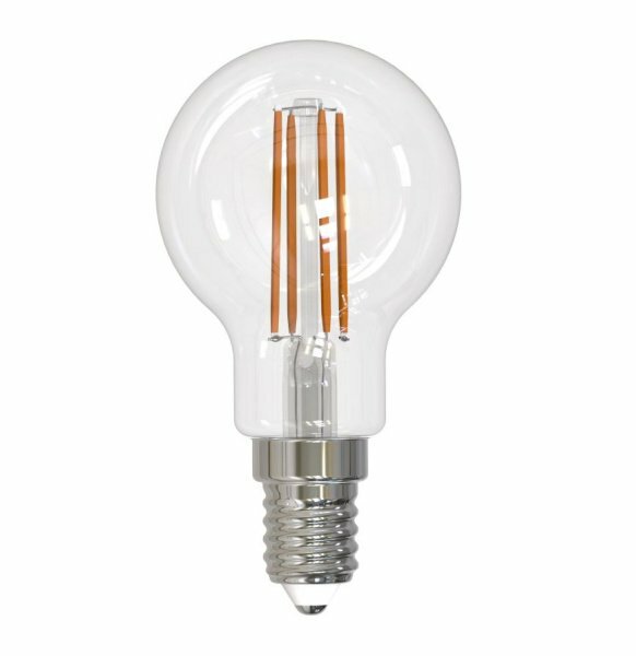 Лампочка "шар" LED-G45-9W/3000K/E14/CL PLS02WH "Sку" UNIEL