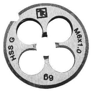 Плашка D-COMBO круглая ручная М14х1.5, HSS, Ф38х10 мм MD1415 Thorvik