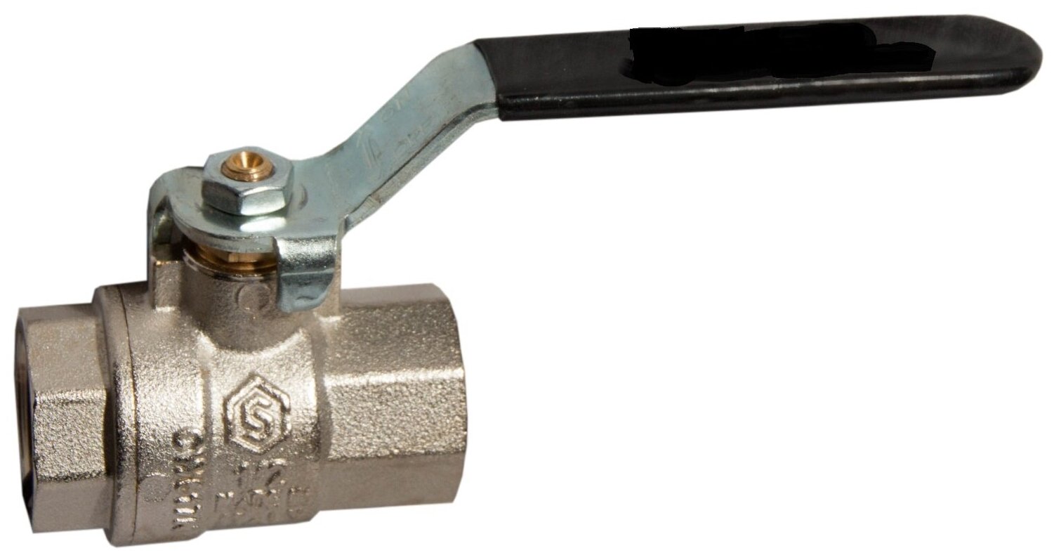 Кран шаровой Tim 1/2" (ВН-ВН), ручка-флажок, никелированный