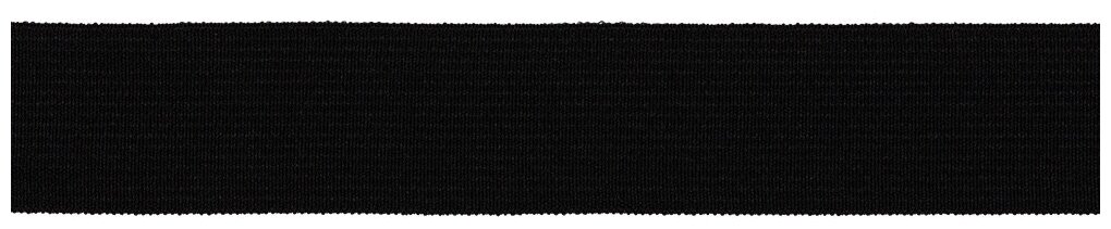 Лента эластичная Gamma 25+-1 мм, 20 м, черная (8с686 Ч)