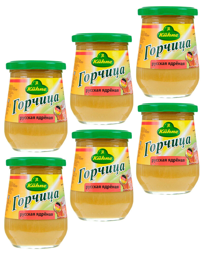Горчица Kuhne Русская Ядреная 250 мл x 6