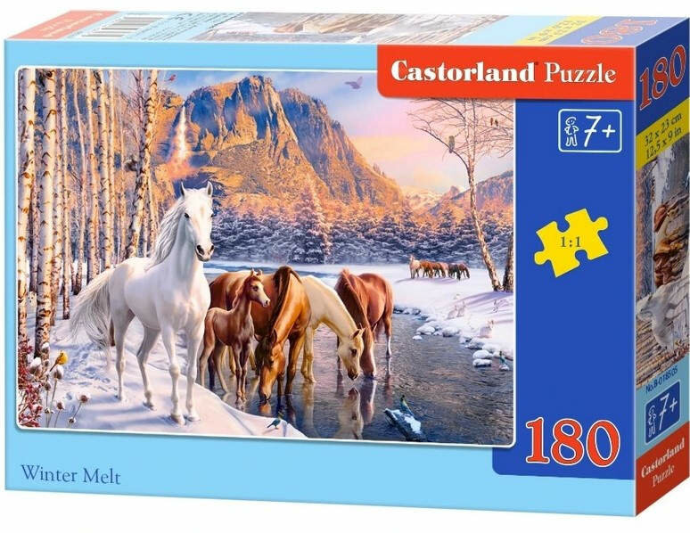 Пазлы Зимнее таяние, 180 деталей, Castor Land, 2 штуки