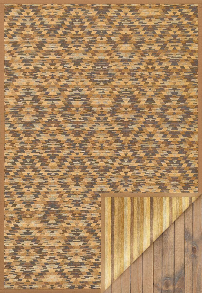 Ковер безворсовый хлопковый 200*300 см Smart Weave Vergi-Caramel