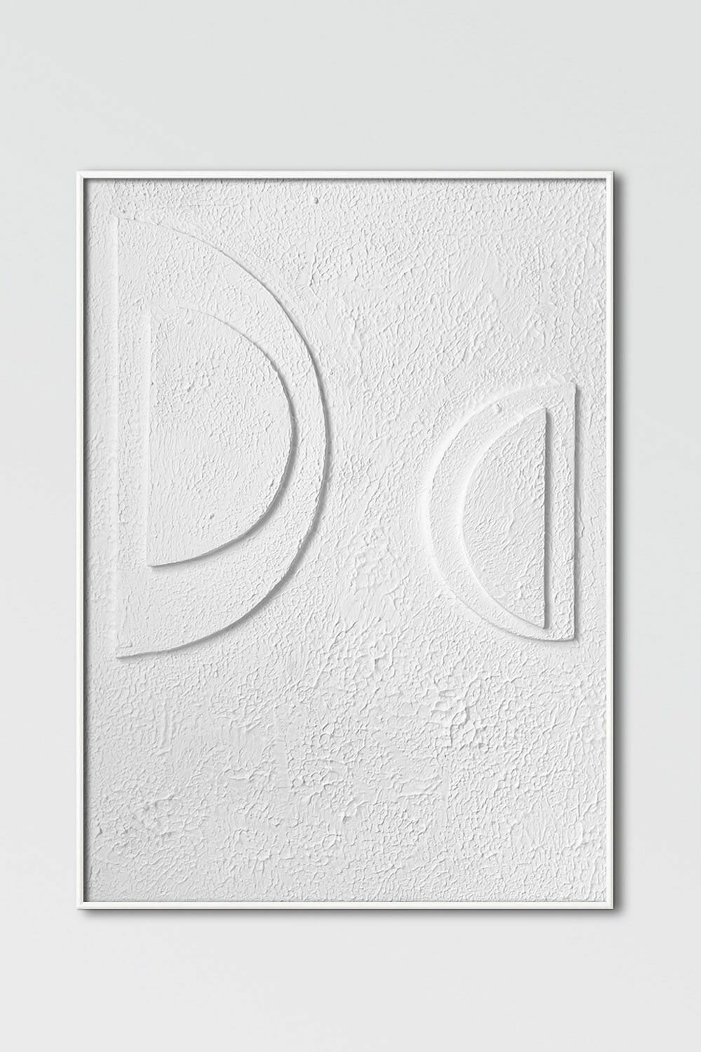 Картина ручной работы объемная DECORMARKT Фигуры №4, в рамке 50х70 см