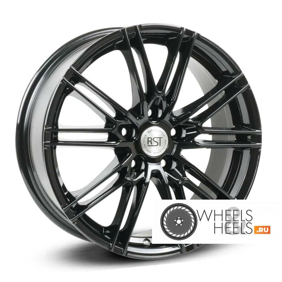 Диск автомобильный литой RST R187 17x7 5x112 et45 dia66.6 Черный глянцевый