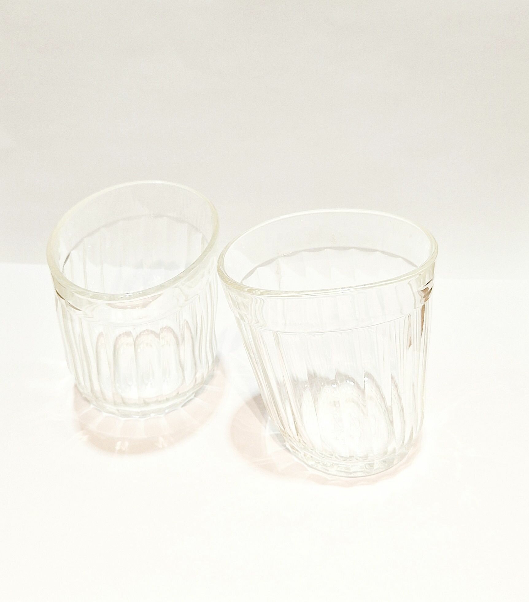 Стакан граненый "Пьяный", стекло, 180 мл, для воды и сока, ручная работа, бесцветный