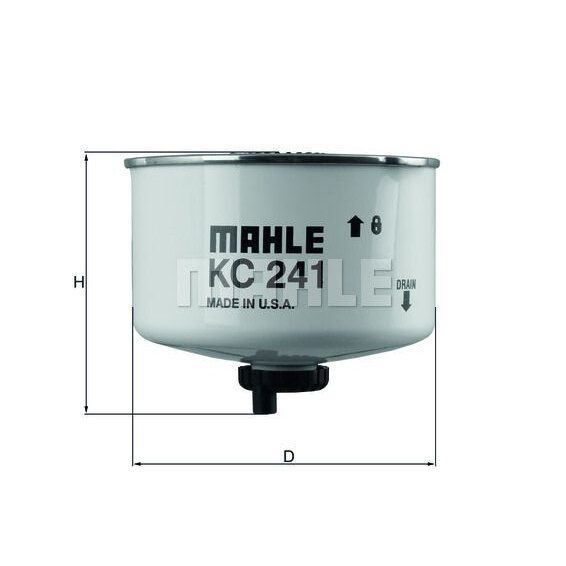 Фильтр топливный для автомобиля Land Rover, MAHLE / KNECHT KC 241D (1 шт.)
