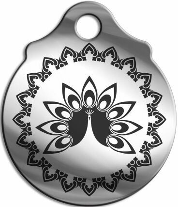 Амулет павлин (Символ роскоши и достатка, металл, на шнурке), 3 см.