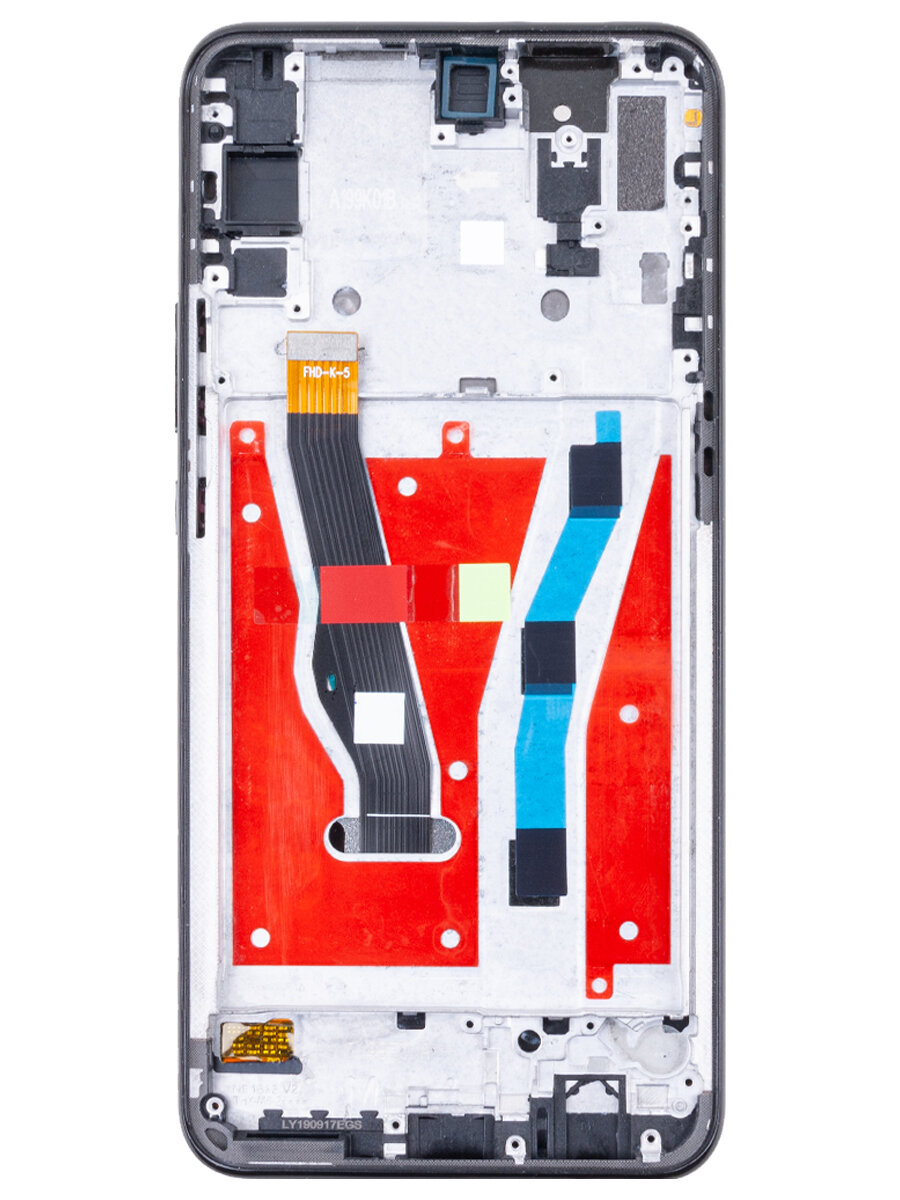 Дисплей для Huawei P Smart Z модуль с рамкой и тачскрином (черный) (HQ)