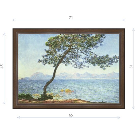 Картина Декор Депо Клода Моне Горы Эстерель Матовая бумага в раме без стекла 51х71 см