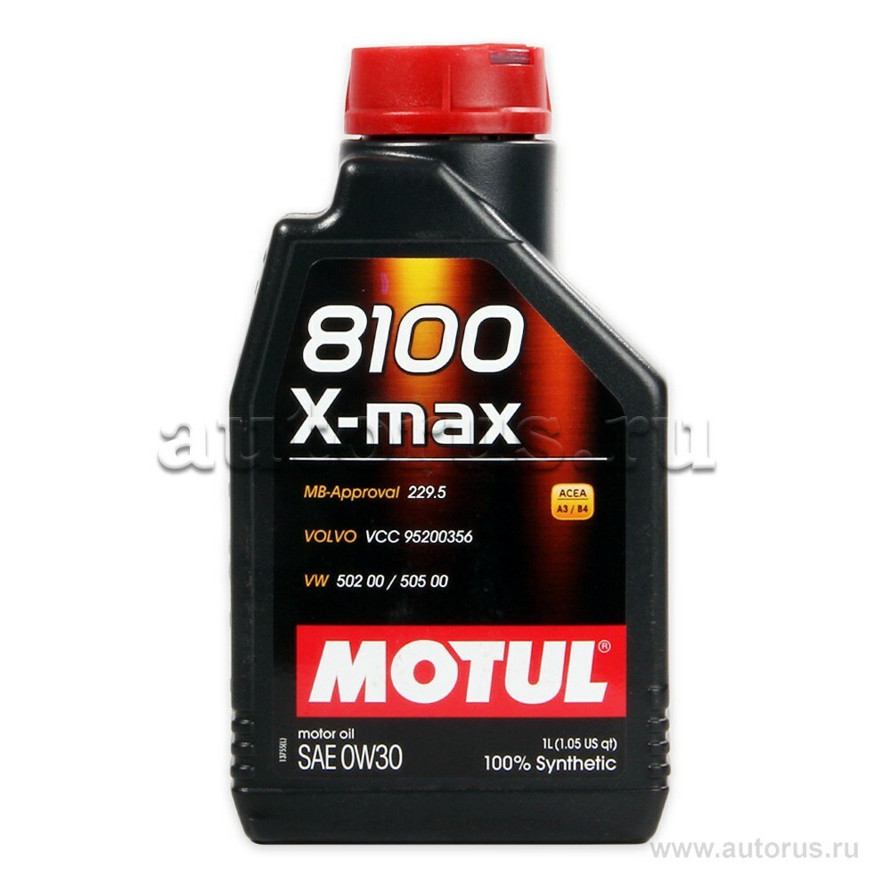 Масло моторное motul 8100 x-max 0w-30 синтетическое 1 л 106569