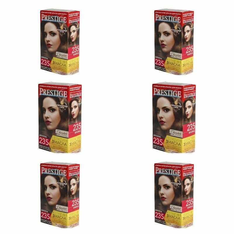 PRESTIGE краска для волос 235 шоколад, 6шт