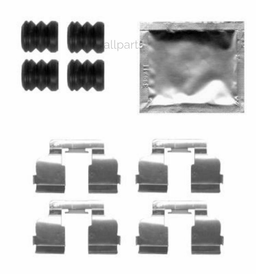 BEHR-HELLA 8DZ355205-291 Комплектующие колодки дискового тормоза DACIA LOGAN (LS_) SANDERO / RENAULT LOGAN (LS_) SANDERO/S