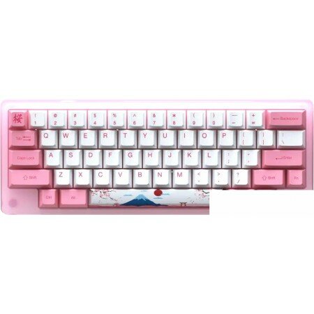 Клавиатура Akko ACR 59 Acrylic Tokyo (Akko CS Jelly Pink)