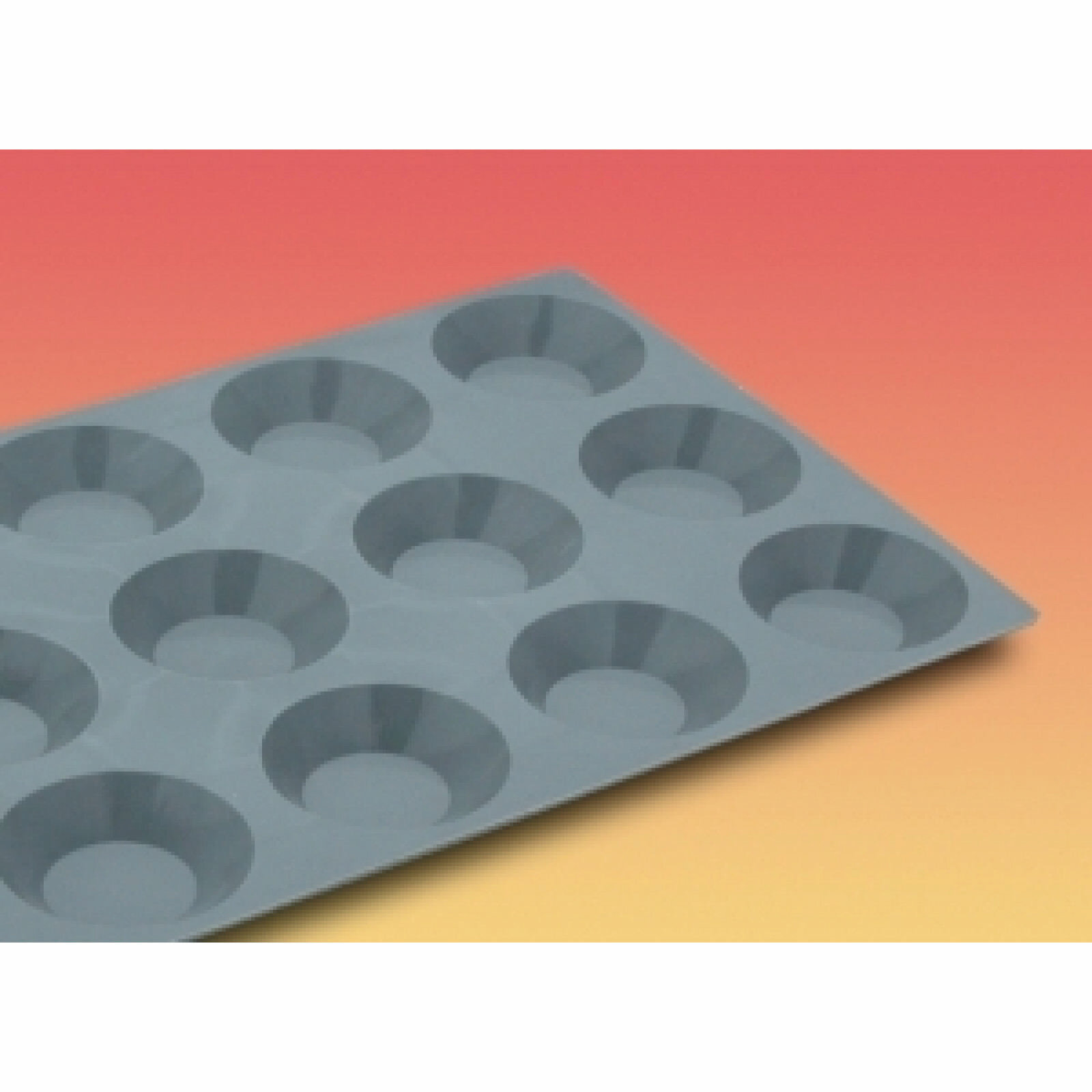 Эластомуль - Мини-тарталетки круглые, 15 ячеек De Buyer 1859.01D