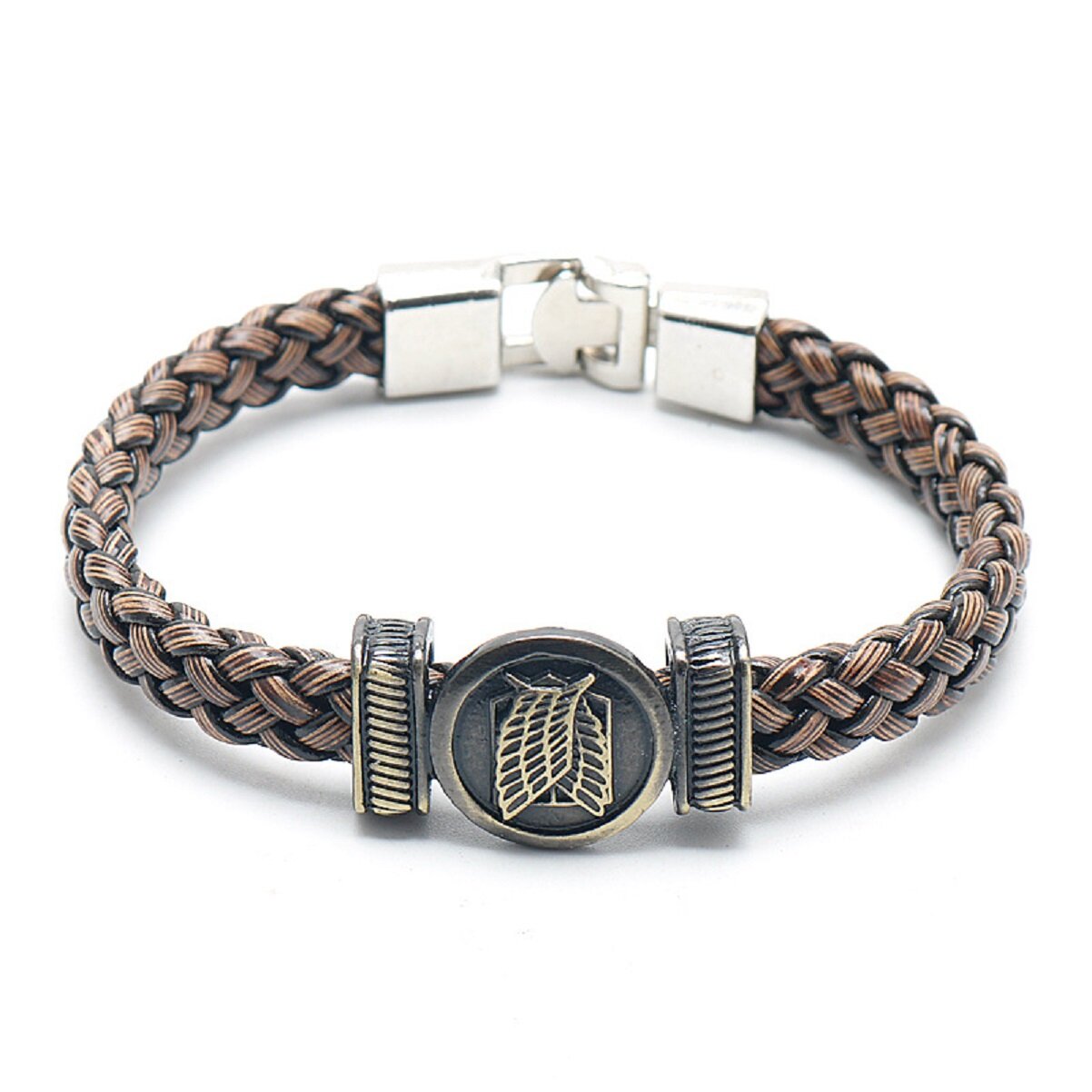 Плетеный браслет, металл