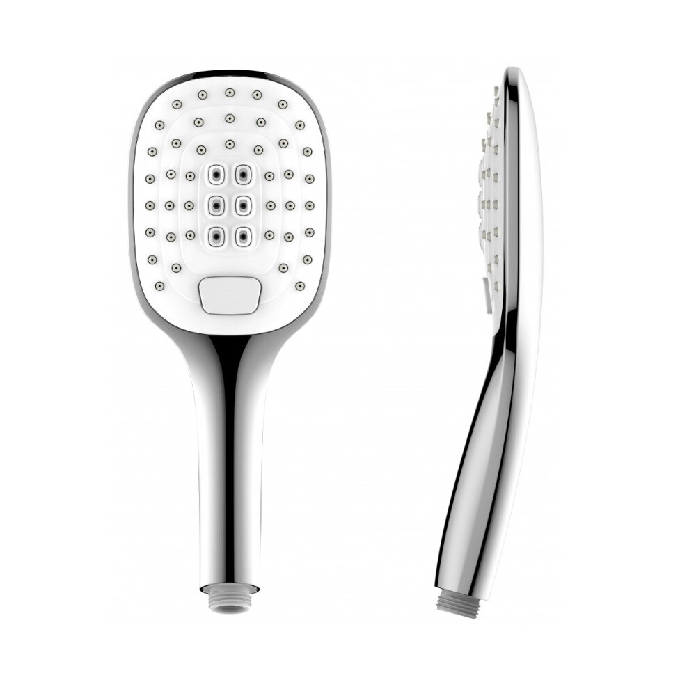 Лейка для душа Vieir VR3002 3 режима хром пластиковая для душа с системой быстрого монтажа